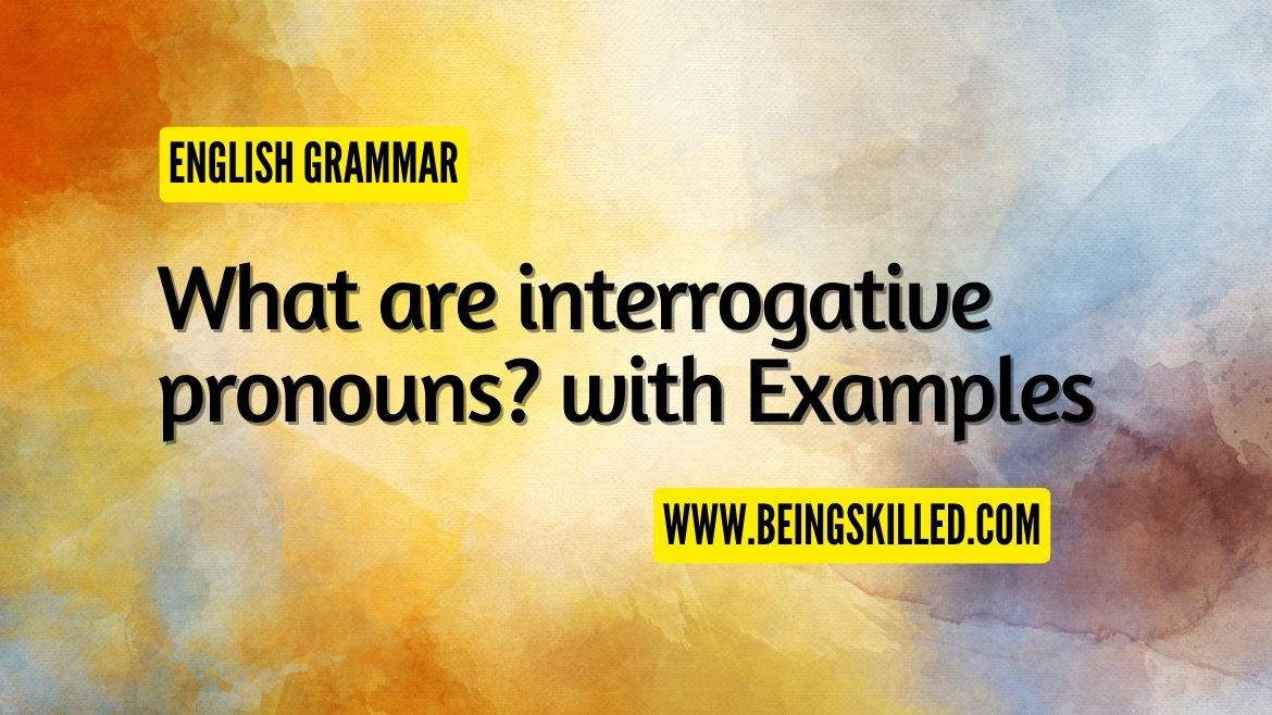 What is a interrogative pronoun? Definition, Examples of interrogative ... What is a interrogative pronoun? Definition, Examples of interrogative ...